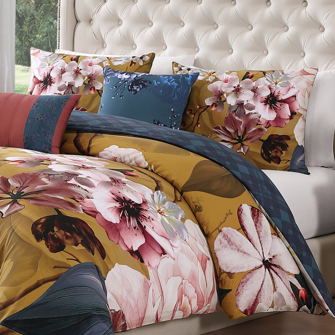 Bebejan Golden Bounty 5 Piece Reversible Comforter Set